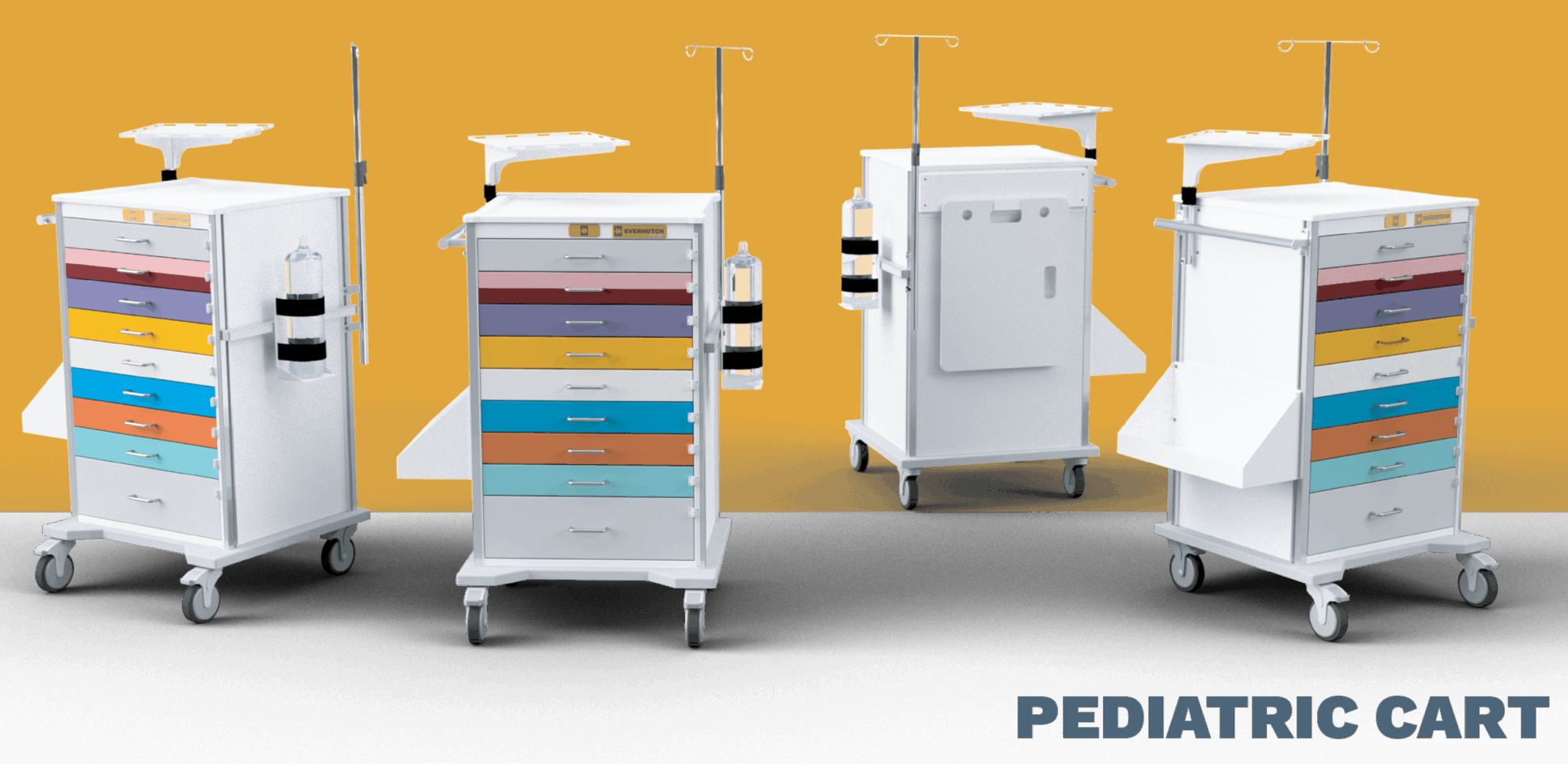 Buy Anesthesia Cart, Crash Cart, Isolation Cart - EVERHUTCH