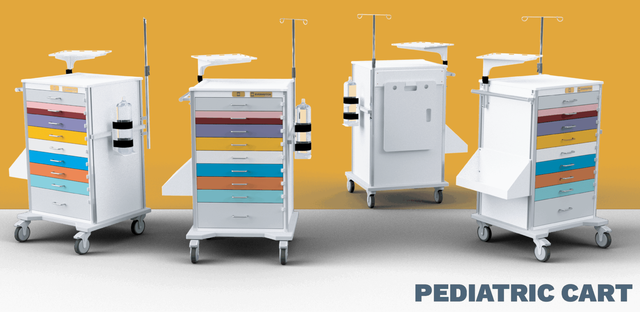 Buy Anesthesia Cart, Crash Cart, Isolation Cart - EVERHUTCH