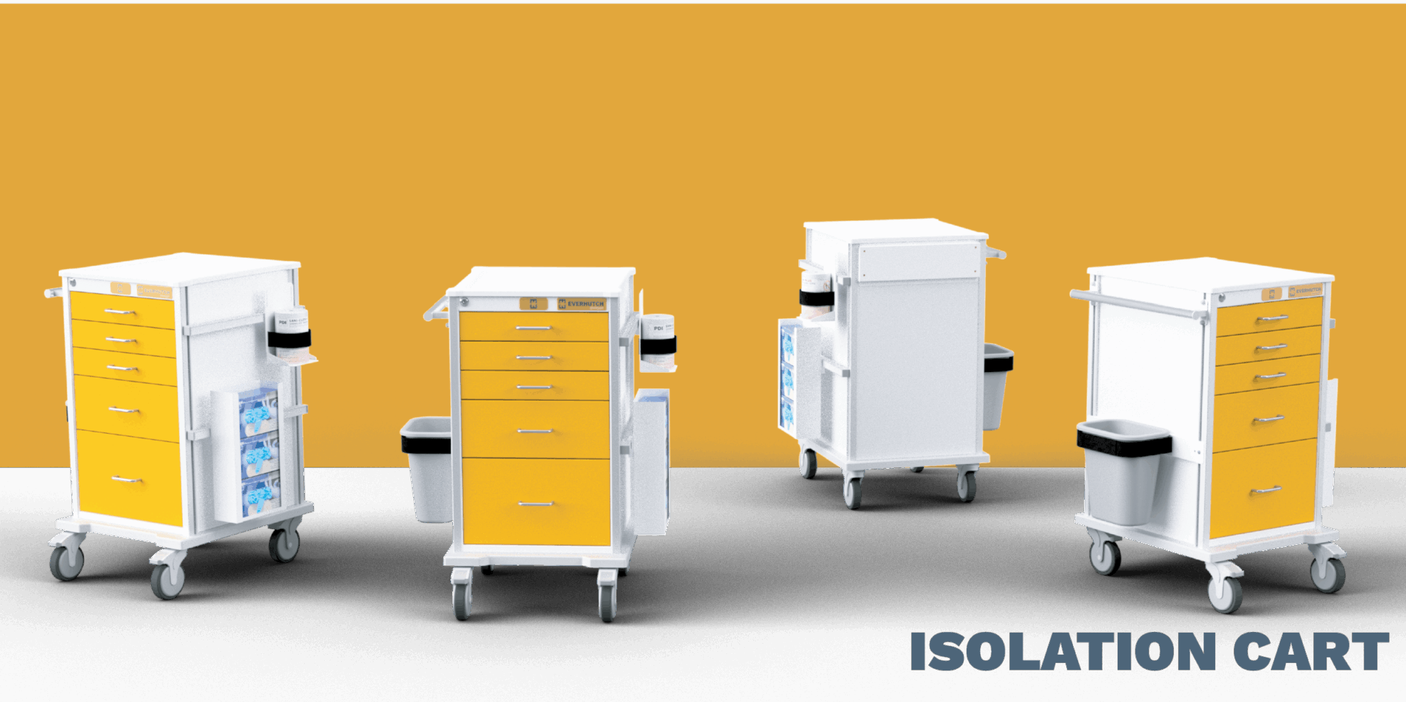 Buy Anesthesia Cart, Crash Cart, Isolation Cart - EVERHUTCH